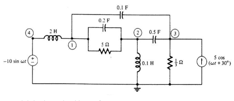 Solved Write the node equations in matrix form. | Chegg.com