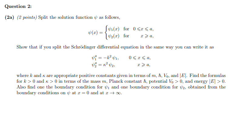 Solved Eigenfunctions in Quantum Mechanics We solve the | Chegg.com