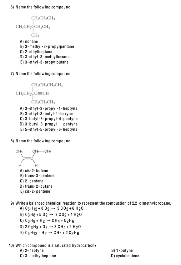 Solved 26) Name the following compound. CH3 H2C=CH-CH2CHCH: | Chegg.com