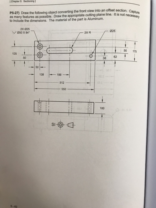 Solved [Chapter 5: Sectioning P5-27) Draw the following | Chegg.com