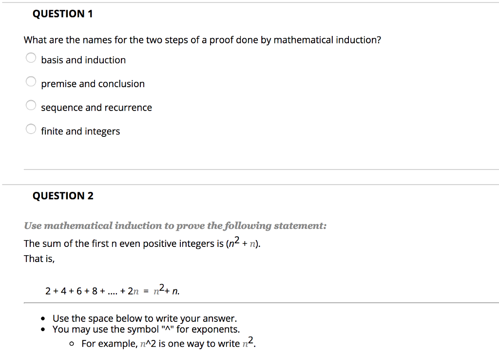 Solved QUESTION 1 What are the names for the two steps of a | Chegg.com