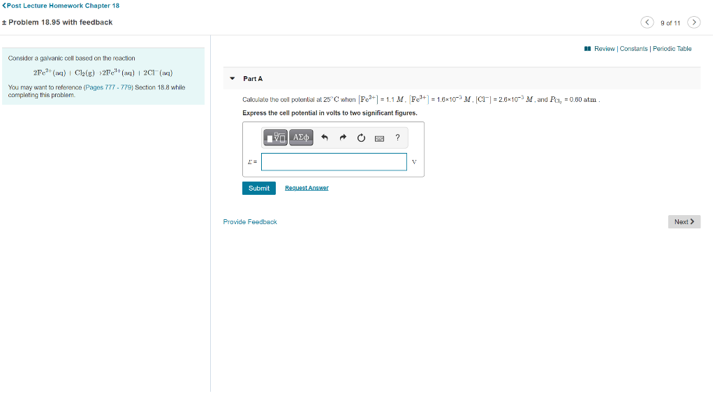 Solved M Review Constants Periodic Table Consider a | Chegg.com