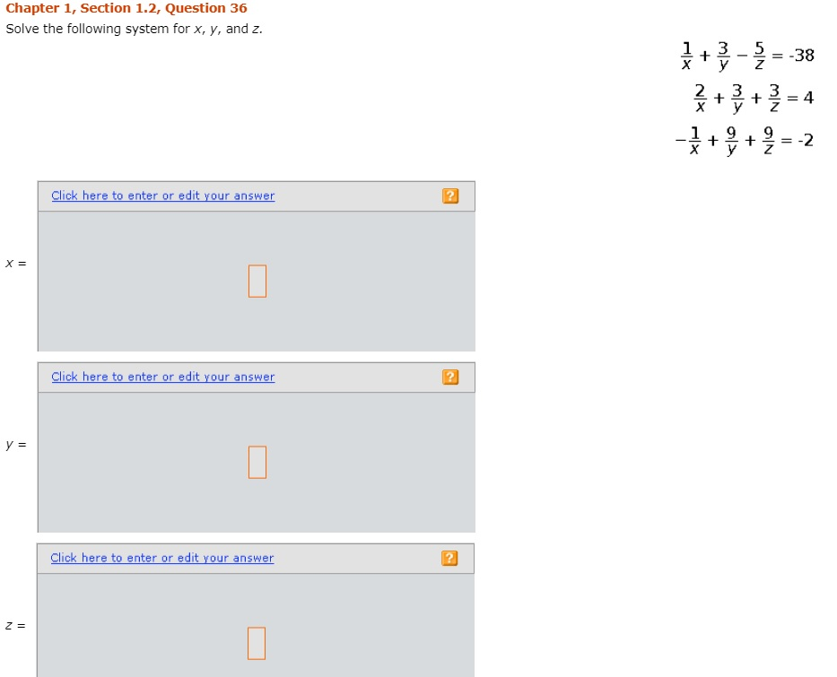 Solved Chapter 1, Section 1.2, Question 36 Solve the | Chegg.com