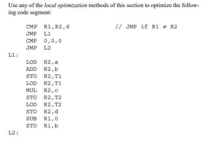 Solved Must write the optimized assemble code of | Chegg.com Solved Must write the optimized assemble code of | Chegg.com