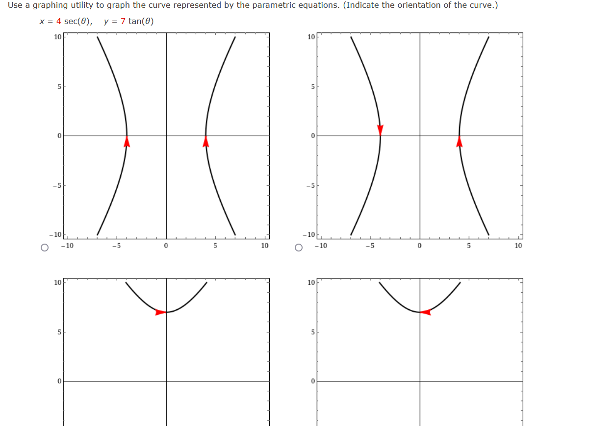 Solved Use a graphing utility to graph the curve represented | Chegg.com