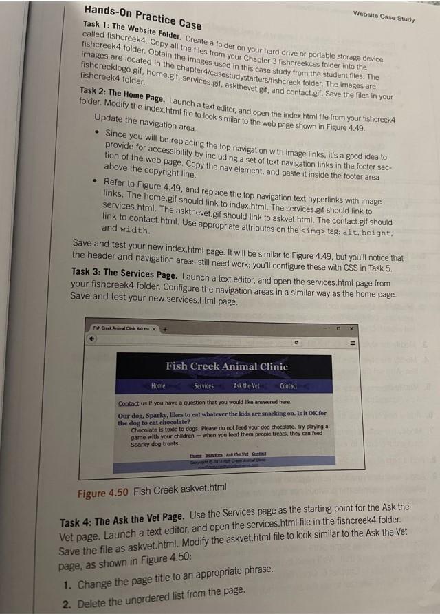 Solved Fish Creek Animal Clinic See Chapter 2 for an | Chegg.com