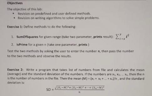 Solved Objectives The objective of this tab • Revision on | Chegg.com