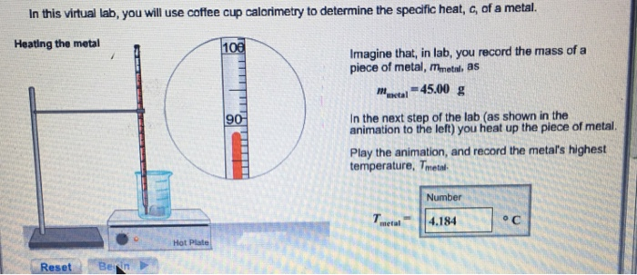 Solved In this virtual lab, you will use coffee cup | Chegg.com