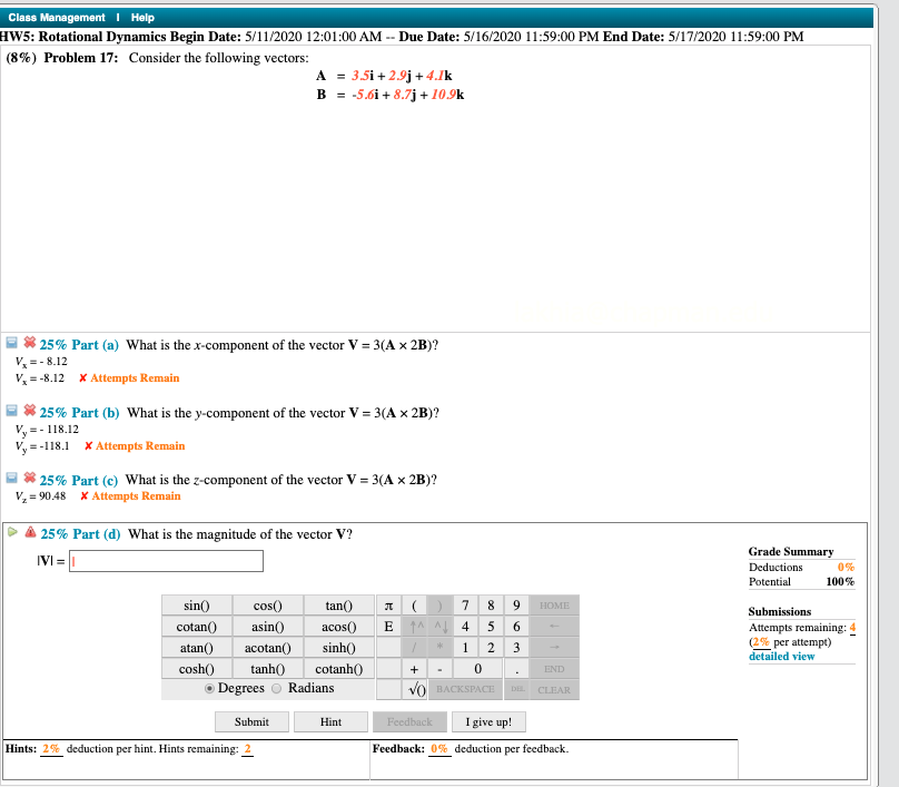 Solved Class Management | Help HW5: Rotational Dynamics | Chegg.com