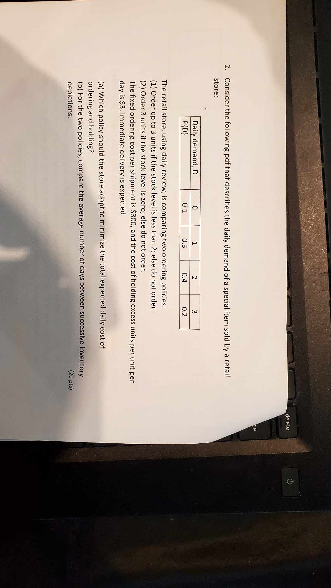 Solved 2. Consider the following pdf that describes the | Chegg.com