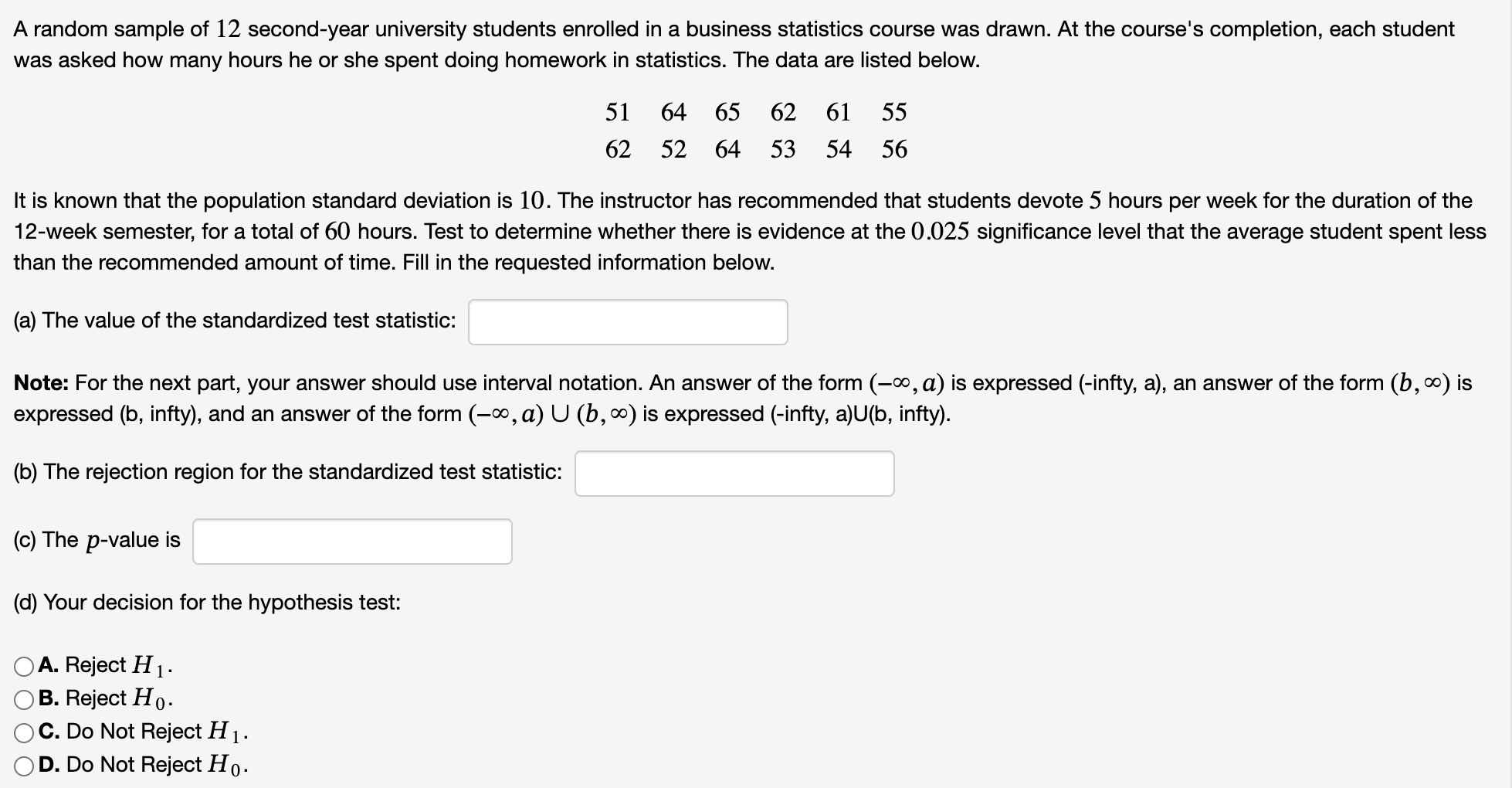 Solved A random sample of 12 second-year university students | Chegg.com