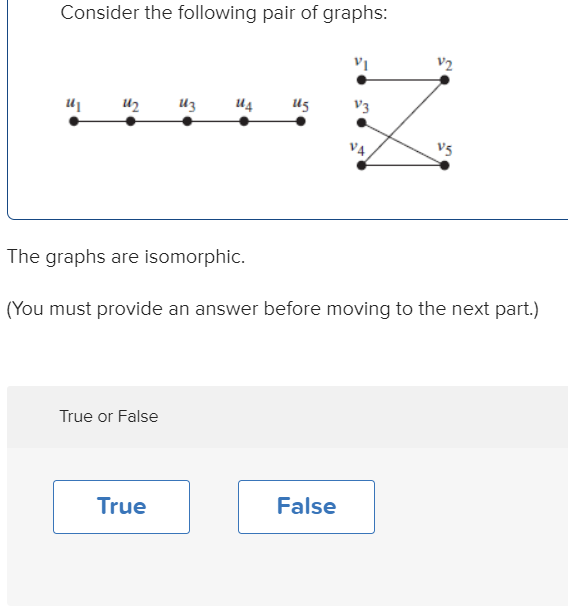 Solved Consider the following pair of graphs: u 42 43 44 45 | Chegg.com