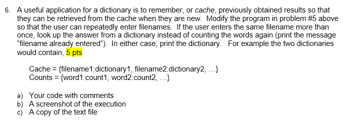 Solved 6. A useful application for a dictionary is to | Chegg.com