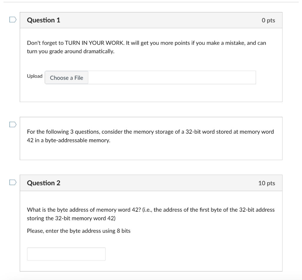 Solved Don't forget to TURN IN YOUR WORK. It will get you | Chegg.com