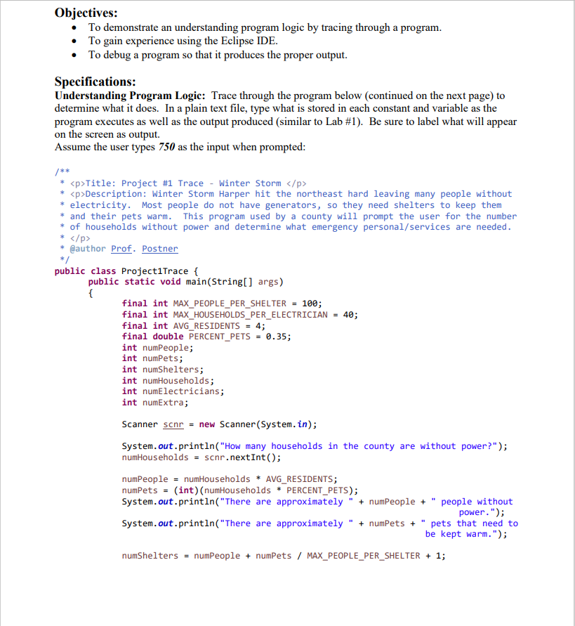 Solved Objectives: • To demonstrate an understanding program | Chegg.com