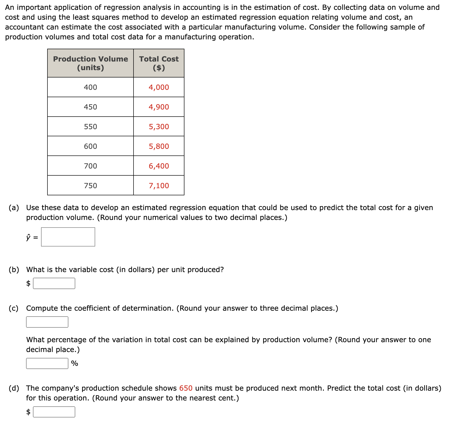 Solved An important application of regression analysis in | Chegg.com