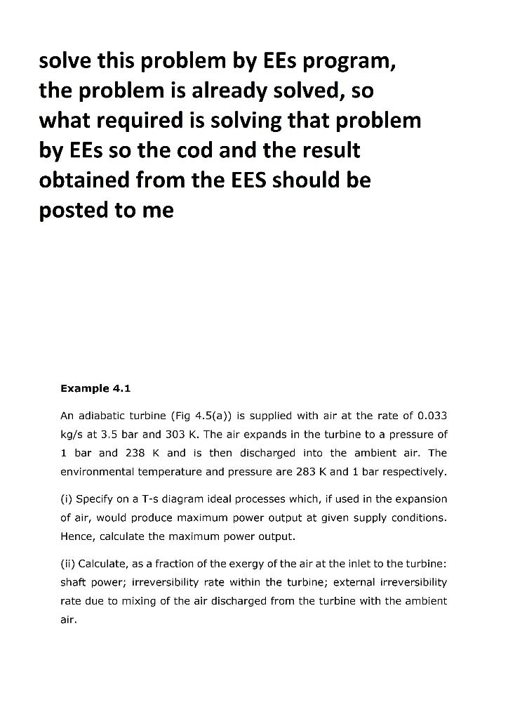 Solved solve the problem be EEs program, the problem is | Chegg.com