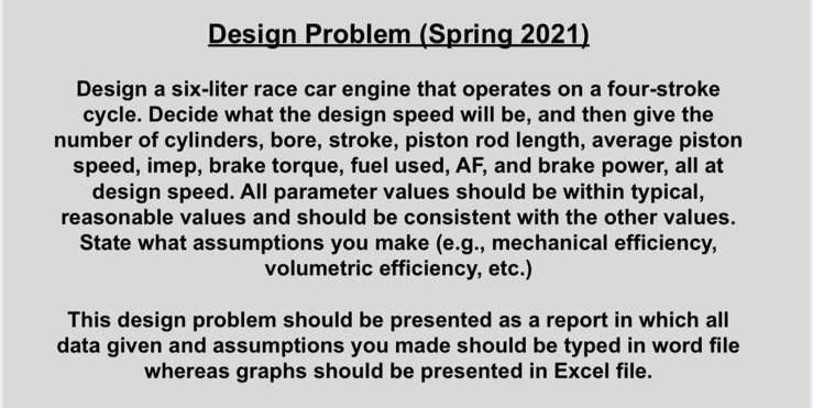 Solved Design Problem (Spring 2021) Design a six-liter race | Chegg.com