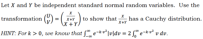 Solved Let X and Y be independent standard normal random | Chegg.com