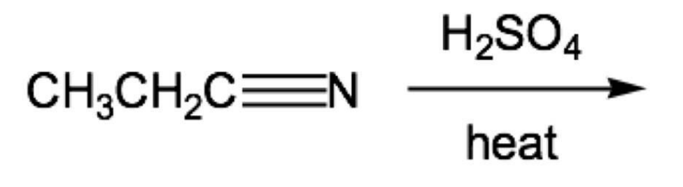 Solved CH3CH2C≡N heat H2SO4 | Chegg.com