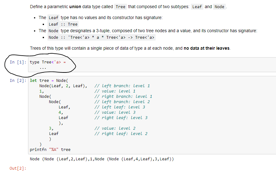 Define a parametric union data type called Tree that | Chegg.com