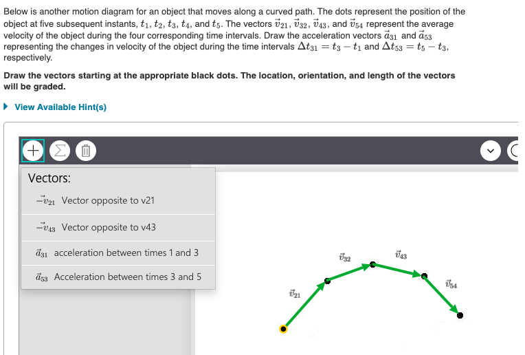 Solved Below is another motion diagram for an object that | Chegg.com