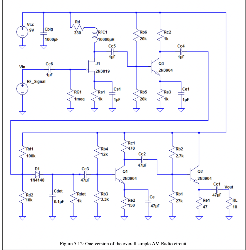 design a Bass/treble control for a simple Am | Chegg.com