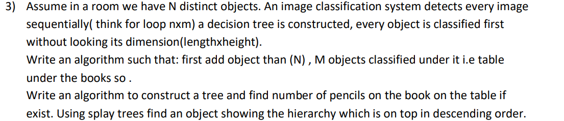 Solved 3) Assume in a room we have N distinct objects. An | Chegg.com