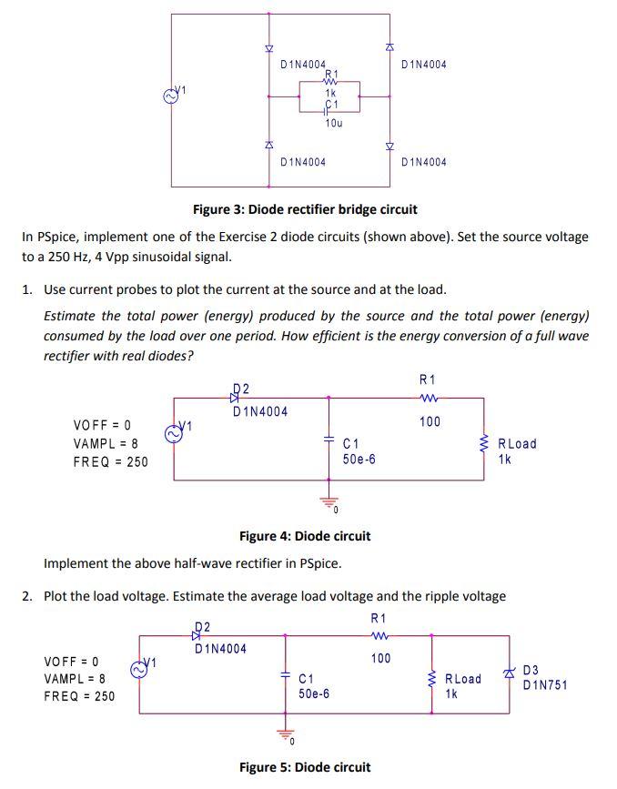 Solved D 1N4004 R 1 D1N4004 1k -P1 10u D1N4004 D1N4004 | Chegg.com