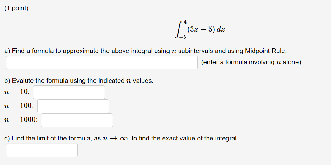 Solved (1 point) The rectangles in the graph below | Chegg.com