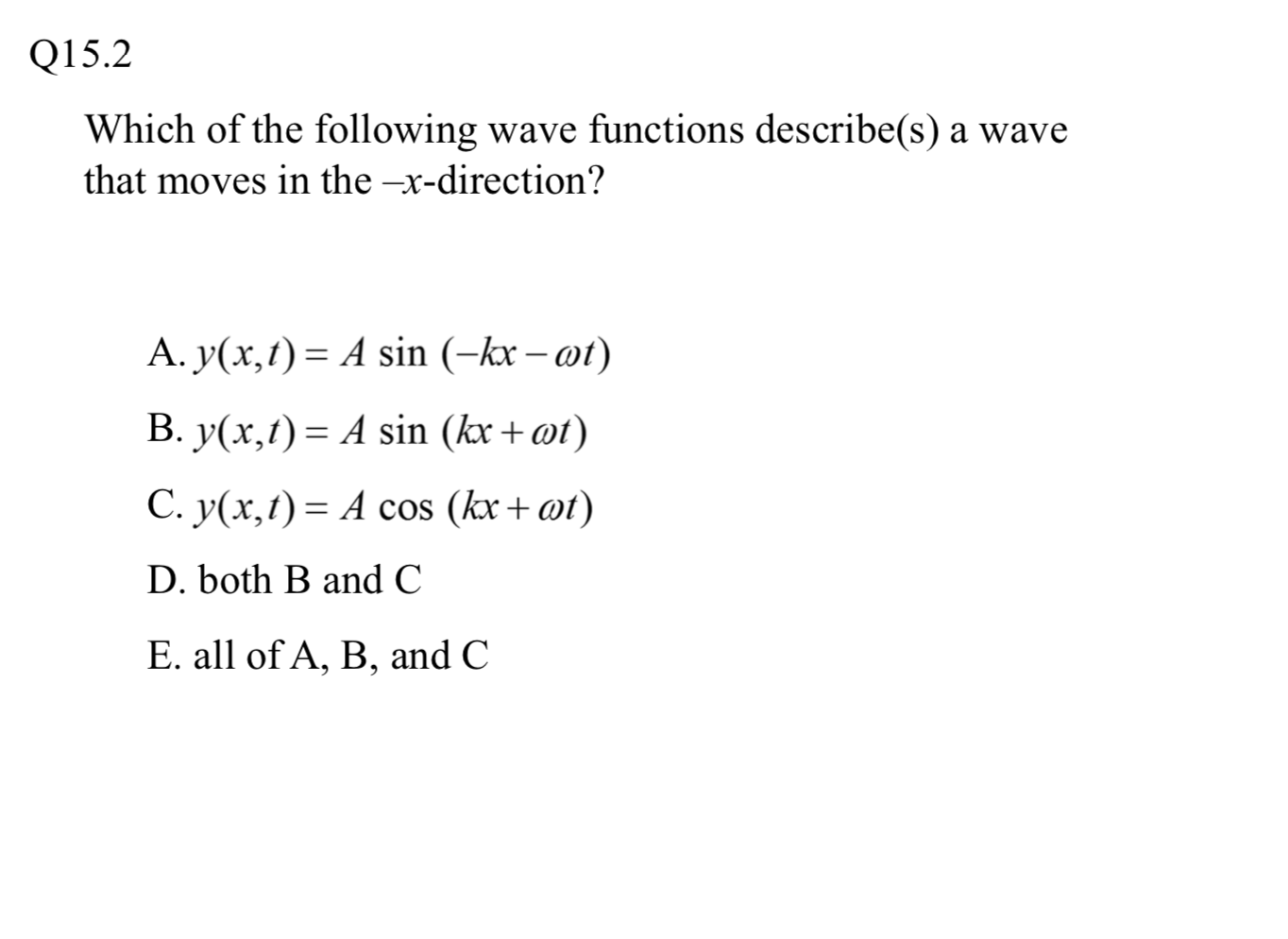 Solved Q15.2 Which of the following wave functions | Chegg.com