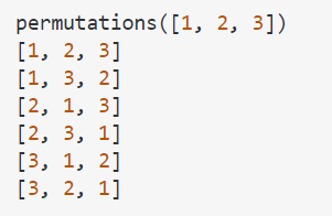 Solved How do you generate all the permutations of a list in | Chegg.com
