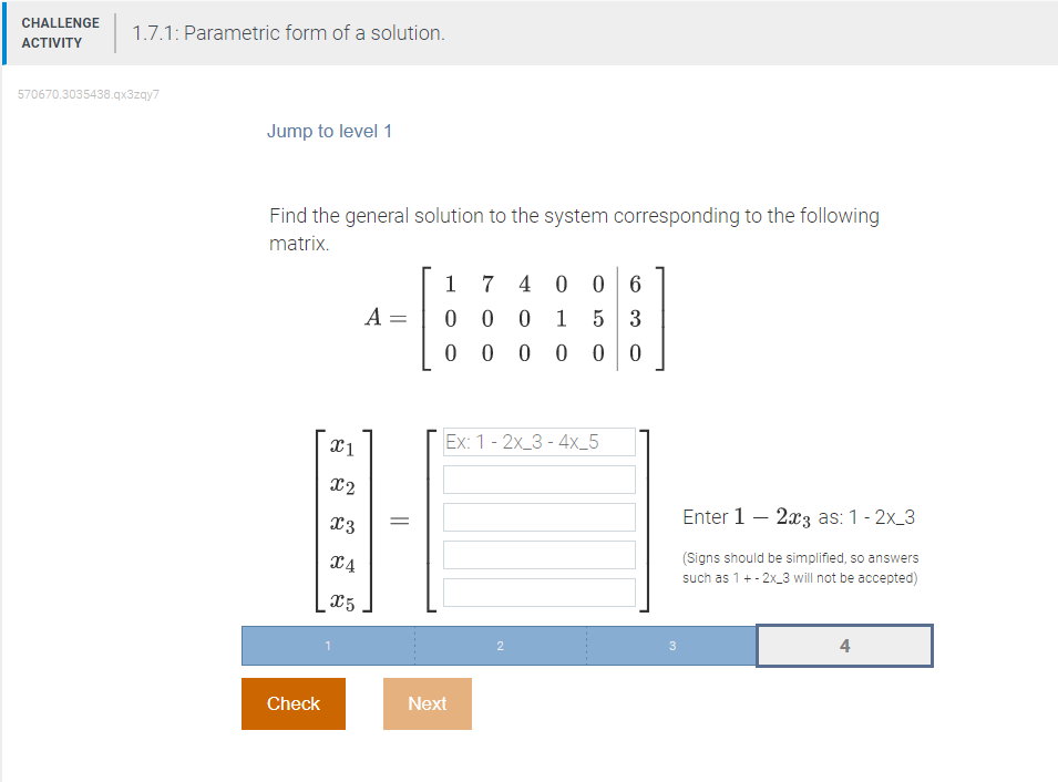 Solved Find the general solution to the system corresponding | Chegg.com