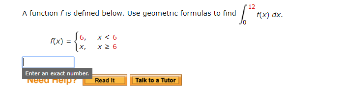 Solved geometric formulas to find£12m)a. A function f is | Chegg.com