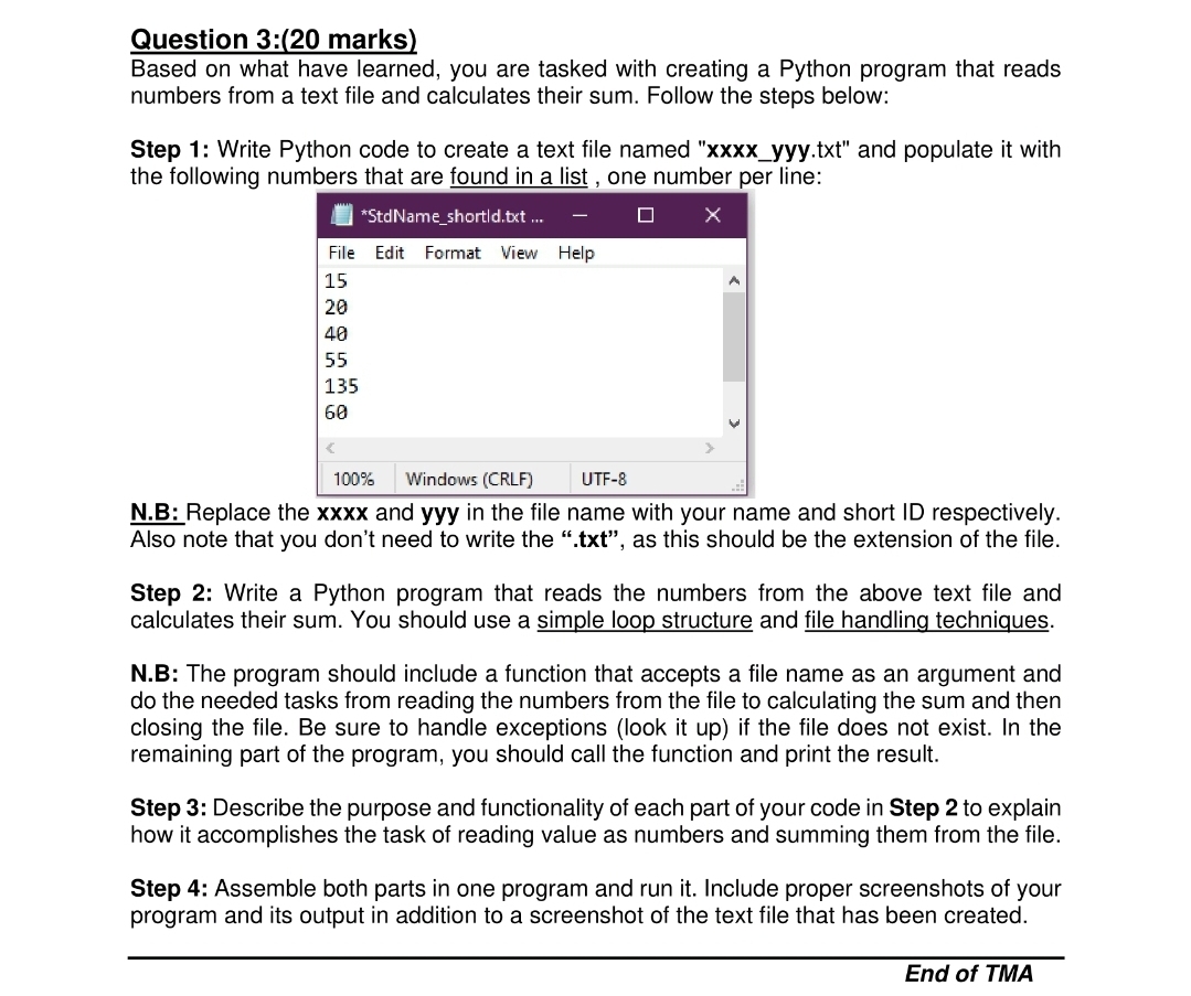 Question 3:(20 marks) Based on what have learned, you | Chegg.com