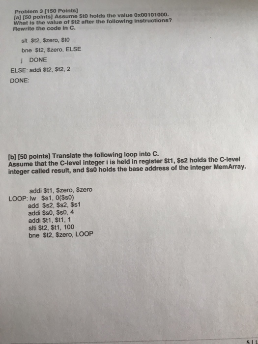 Solved Problem 3 [150 Points] (a] [50 points] Assume $to | Chegg.com