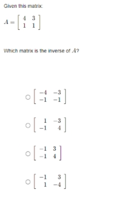 Solved Let A=(22−13) and B=(130−2) What is AB ? | Chegg.com