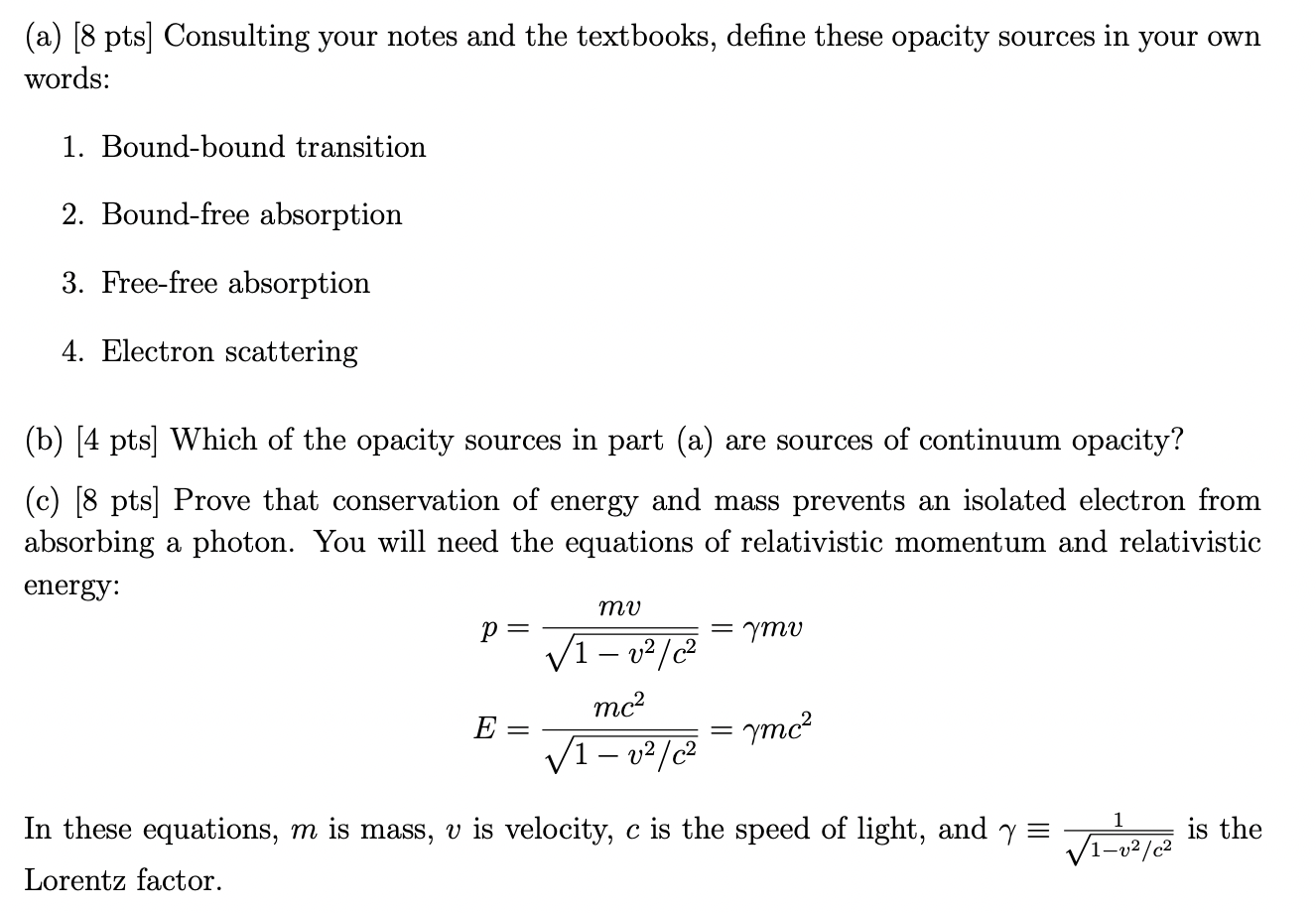 Solved (a) [8 pts] Consulting your notes and the textbooks, | Chegg.com