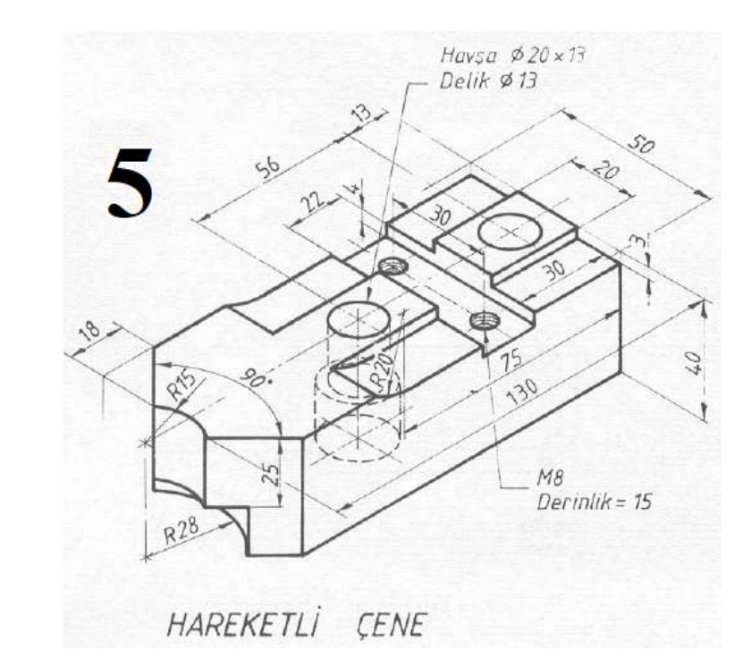 Solved 1) Draw the orthographic projection (Top view, Front | Chegg.com