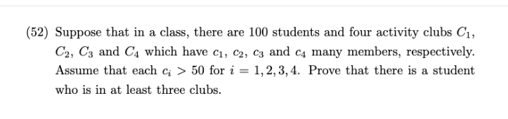 Solved (52) Suppose that in a class, there are 100 students | Chegg.com