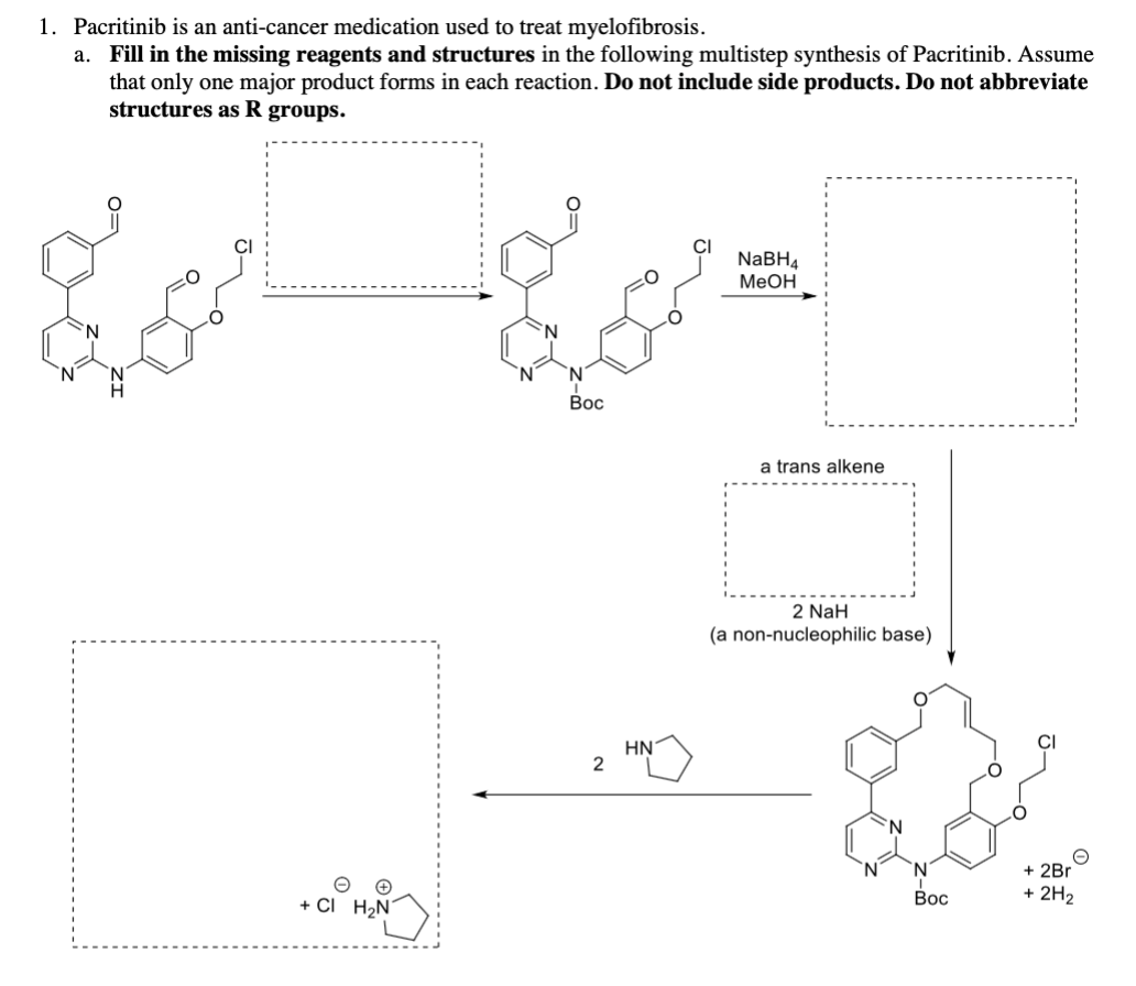 Solved Pacritinib is an anti-cancer medication used to treat | Chegg.com