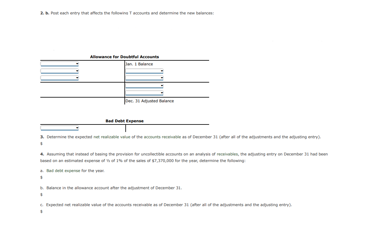 Solved Allowance method entries The following transactions | Chegg.com