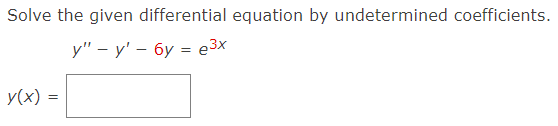 Solved Write the given differential equation in the form | Chegg.com