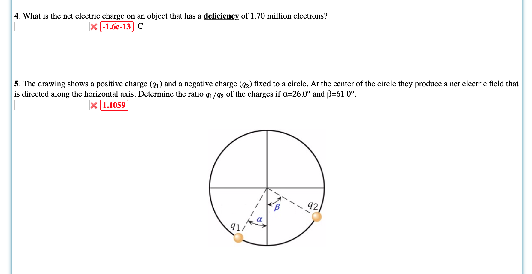 Solved 4. What is the net electric charge on an object that | Chegg.com