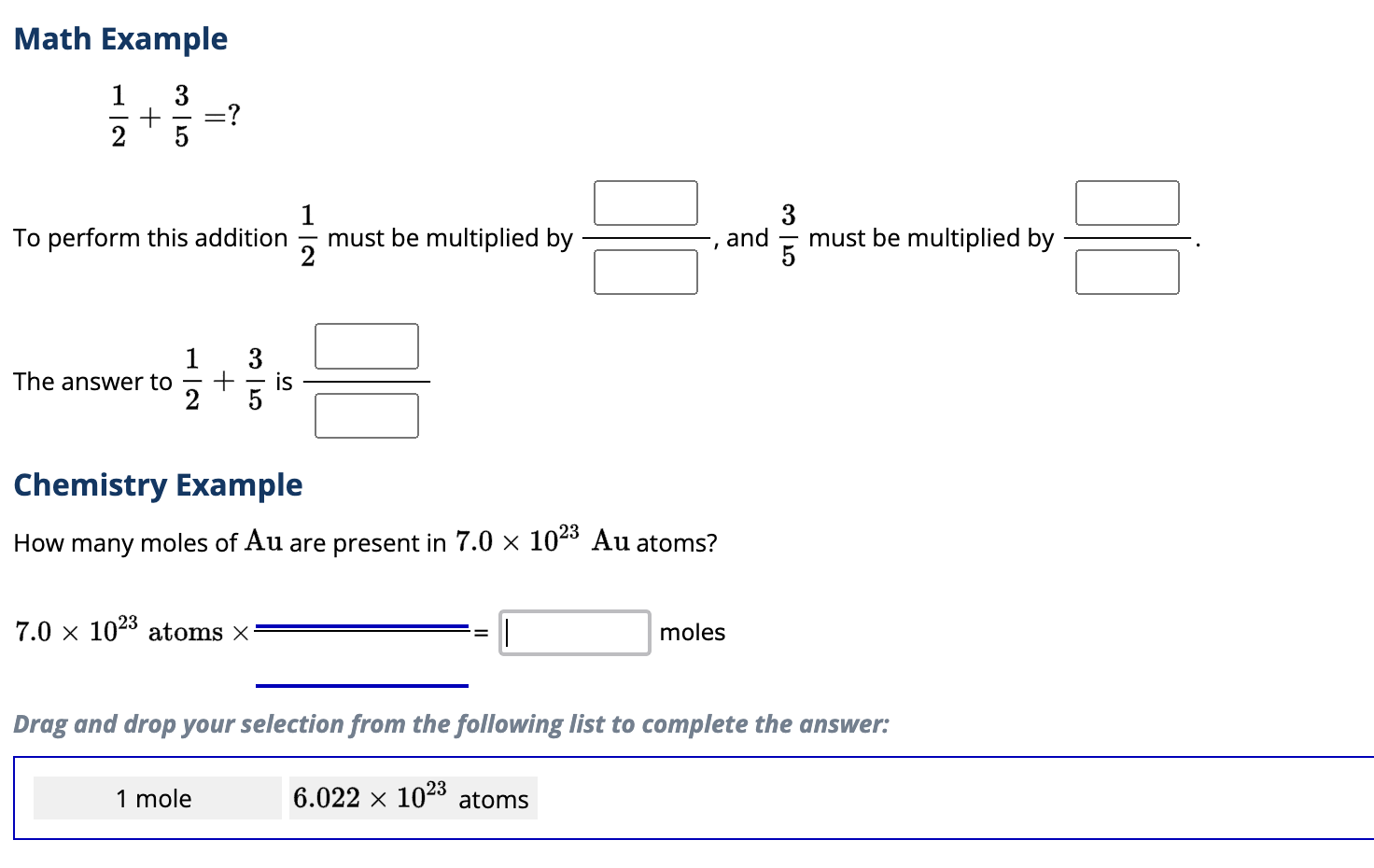 Solved Math Example 21+53=? To perform this addition 21 must | Chegg.com