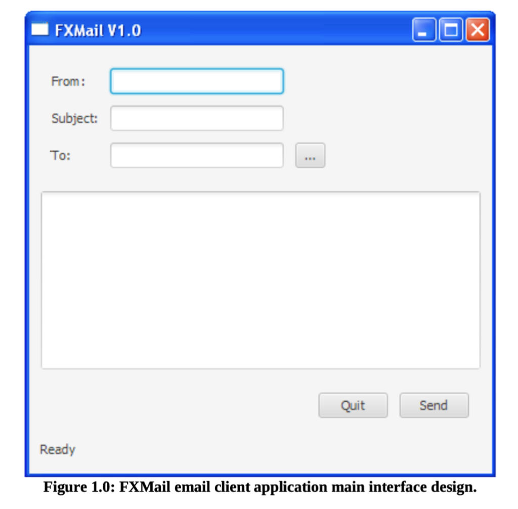 FXMail (Figure 1.0) is an implementation of an email | Chegg.com