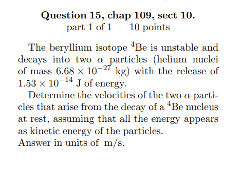 Solved Question 15, chap 109, sect 10. part 1 of 110 points | Chegg.com