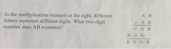 Solved In the multiplication example at the right, different | Chegg.com