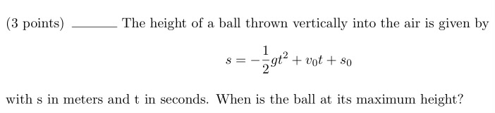 Solved The height of a ball thrown vertically into the air | Chegg.com