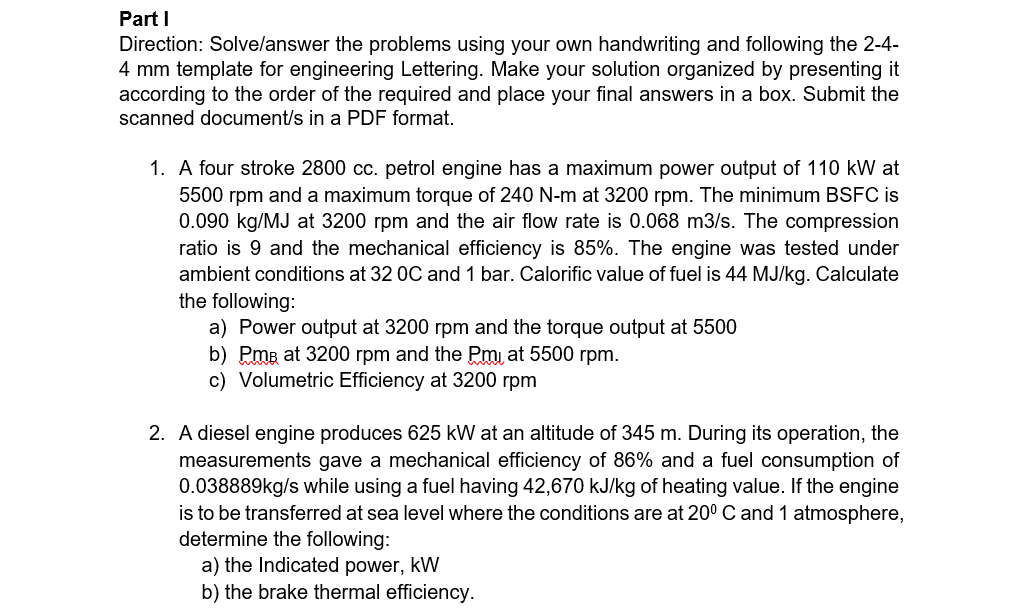 Solved Part I Direction: Solve/answer the problems using | Chegg.com